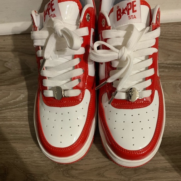 Bape | Shoes | Bape Sta Red White | Poshmark